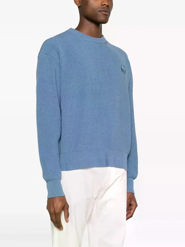 Maison Kitsuné Ribbed Crew Neck Jumper