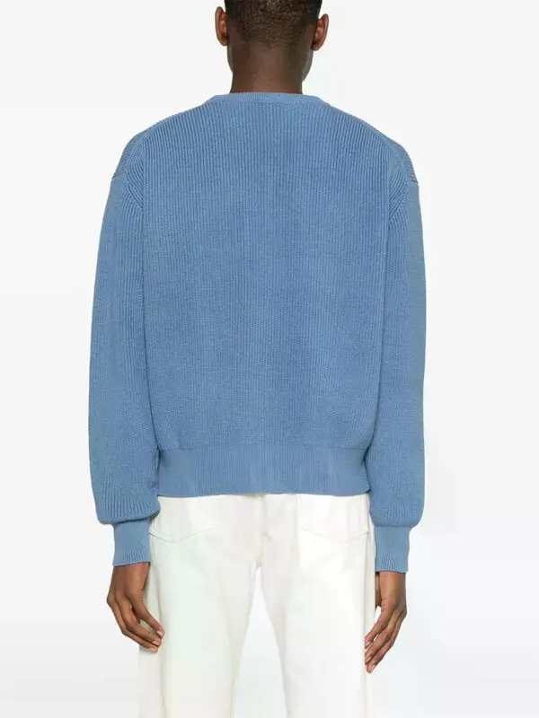 Maison Kitsuné Ribbed Crew Neck Jumper
