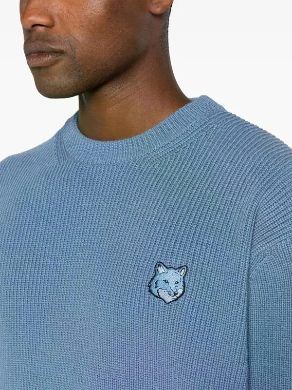 Maison Kitsuné Ribbed Crew Neck Jumper