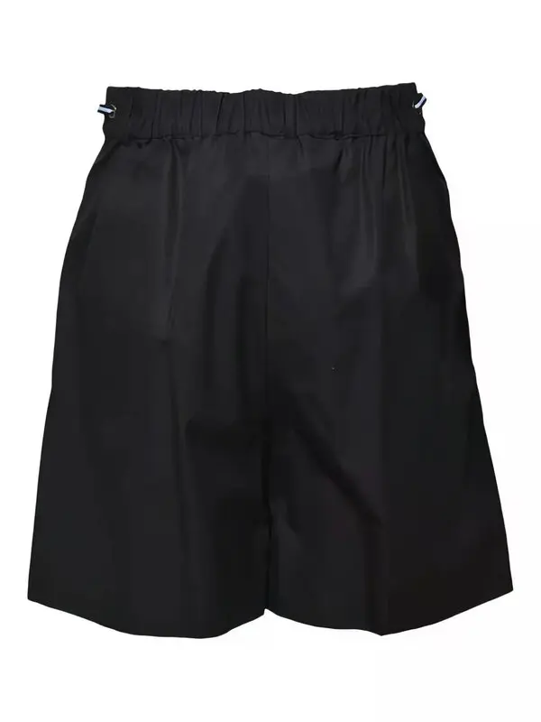 Max Mara High-waisted Gathered Shorts - Black