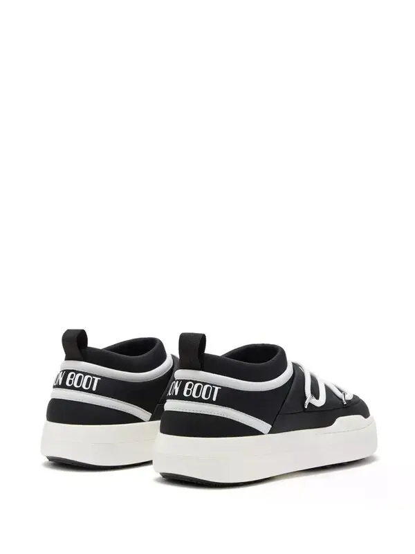 Moon Boot Park Icon Logo-print Sneakers - Black