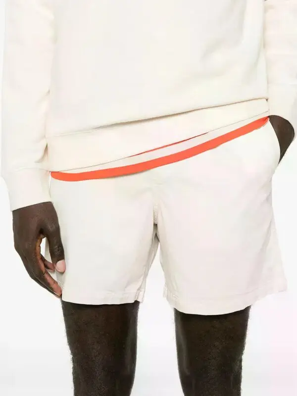 Nn07 Gregor Twill Shorts With Drawstring Waist - Neutrals