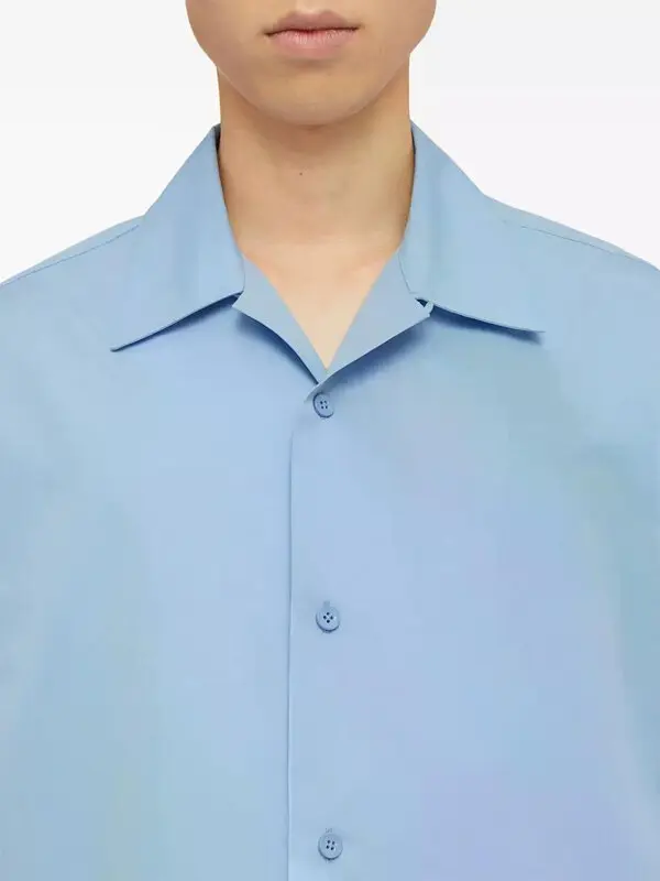 JIL SANDER Short-sleeve Cotton Shirt - Blue