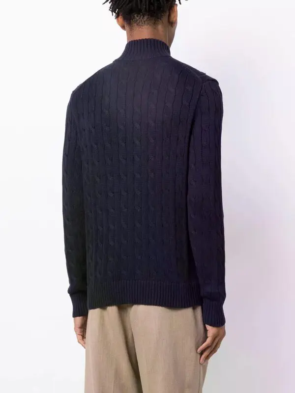 Polo Ralph Lauren Cable Knit Zip Cardigan