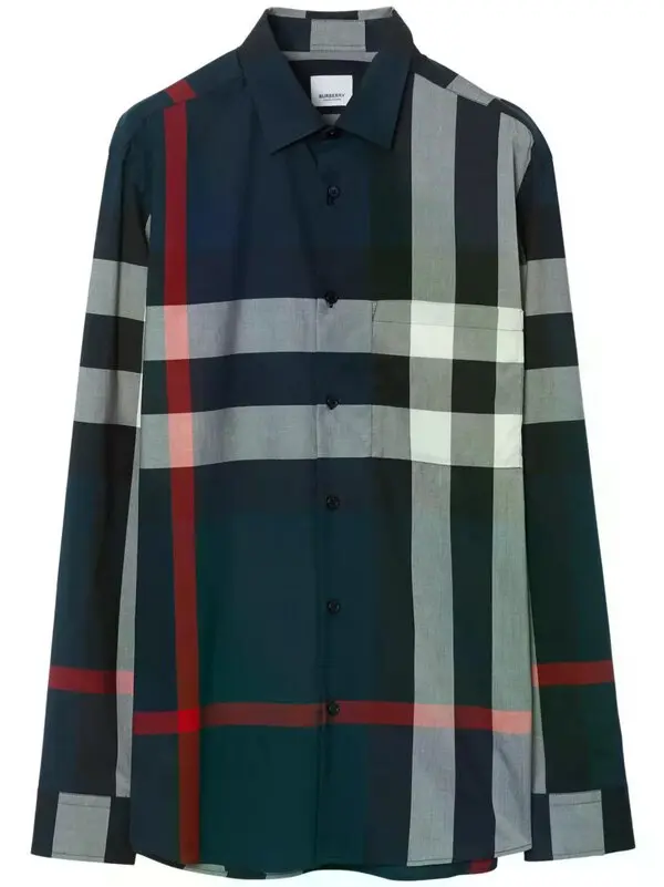 Burberry Check-pattern Cotton Shirt