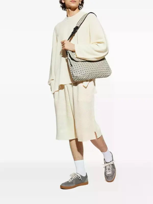 Issey Miyake Ribbed-knit Shorts - Neutrals