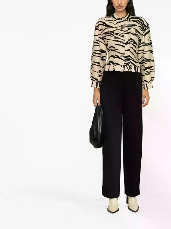 Khaite High-waisted Straight Leg Trousers