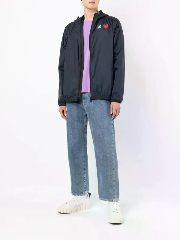 Play Comme Des Garcon X K-way Zipped Hooded Jacket