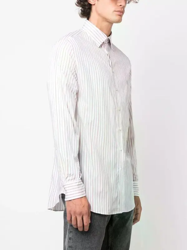 Etro Logo-embroidered Striped Shirt
