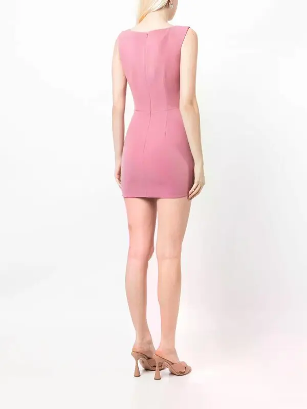 Alex Perry Square Neck Sleeveless Mini Dress