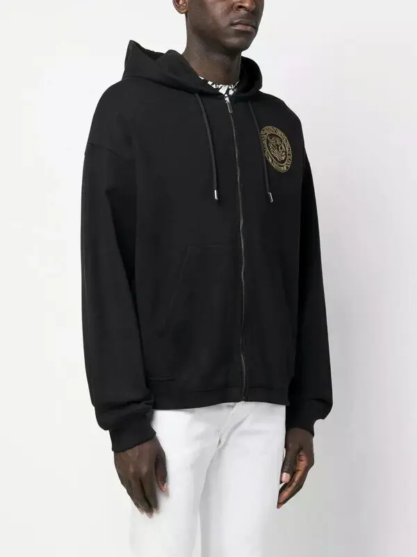 Just Cavalli Logo Print Cotton Hoodie