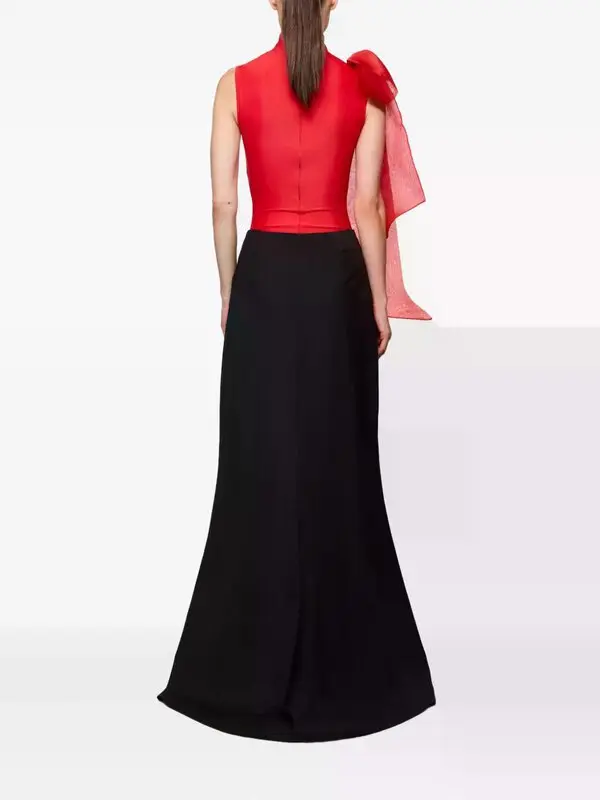 ATU BODY COUTURE Sleeveless Mock Neck Bodysuit With Draping
