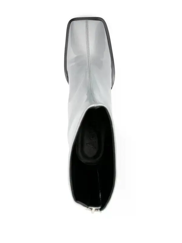 AeydĒ Amina Patent Leather Ankle Boots