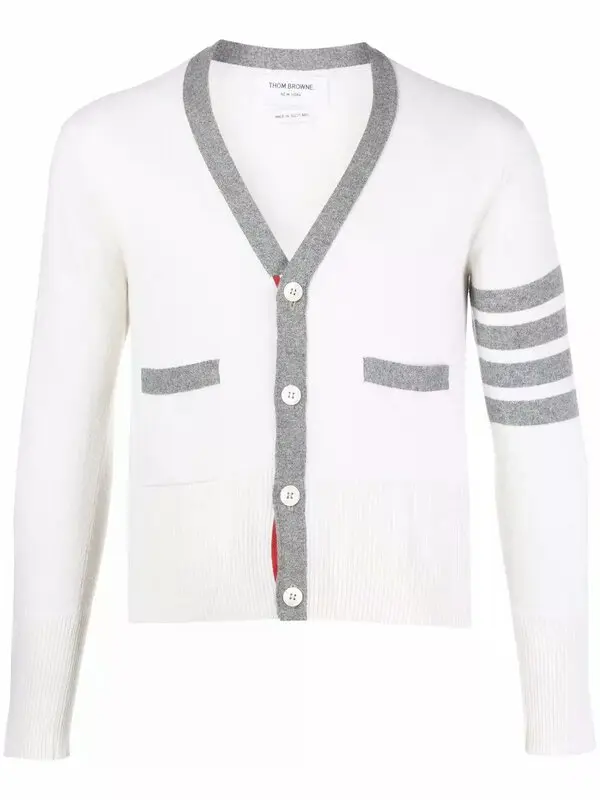 Thom Browne 4-bar Stripe Cashmere Cardigan