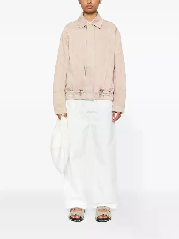 GOLDEN GOOSE Dyed Denim Bomber Jacket