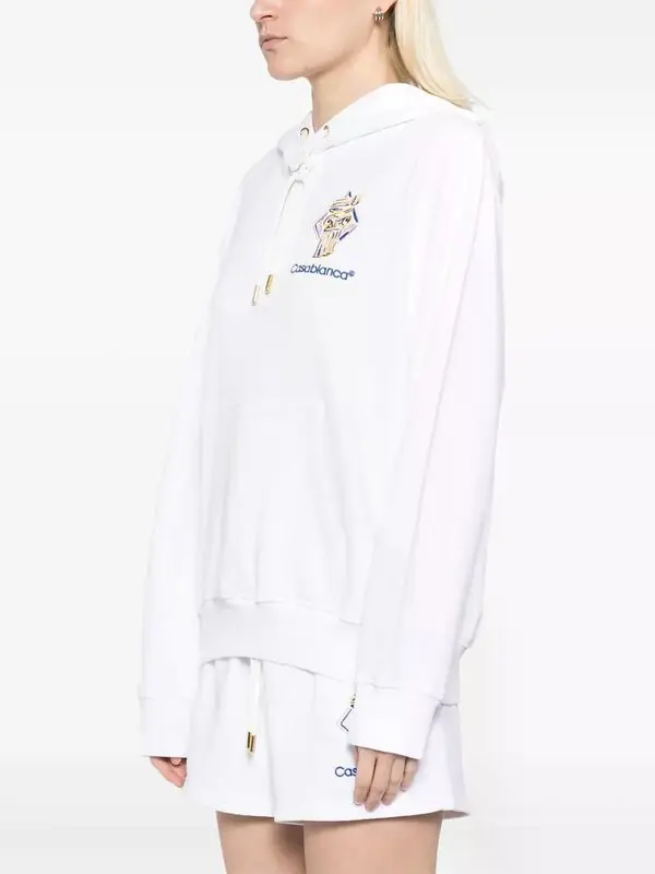 Casablanca Embroidered Logo Hoodie