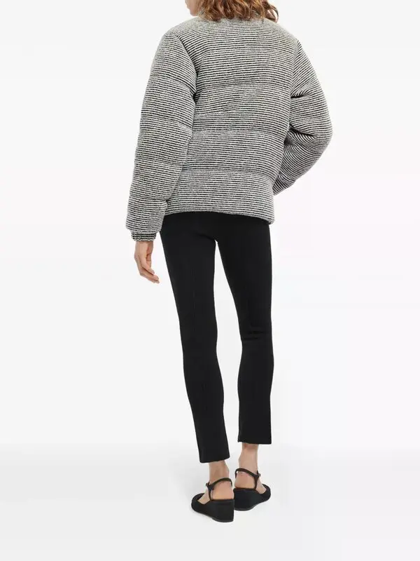 BARRIE Striped Cashmere-blend Puffer Jacket