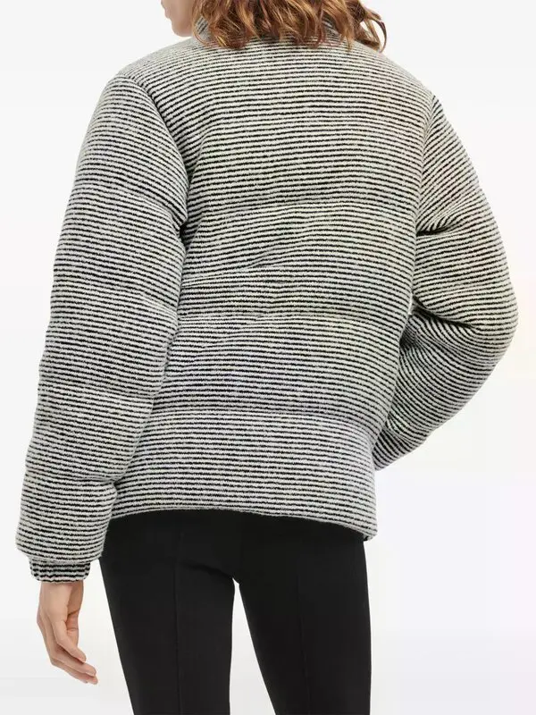 BARRIE Striped Cashmere-blend Puffer Jacket