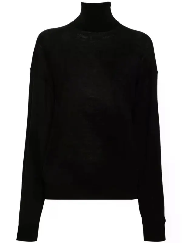 Saint Laurent High-neck Wool Jumper
