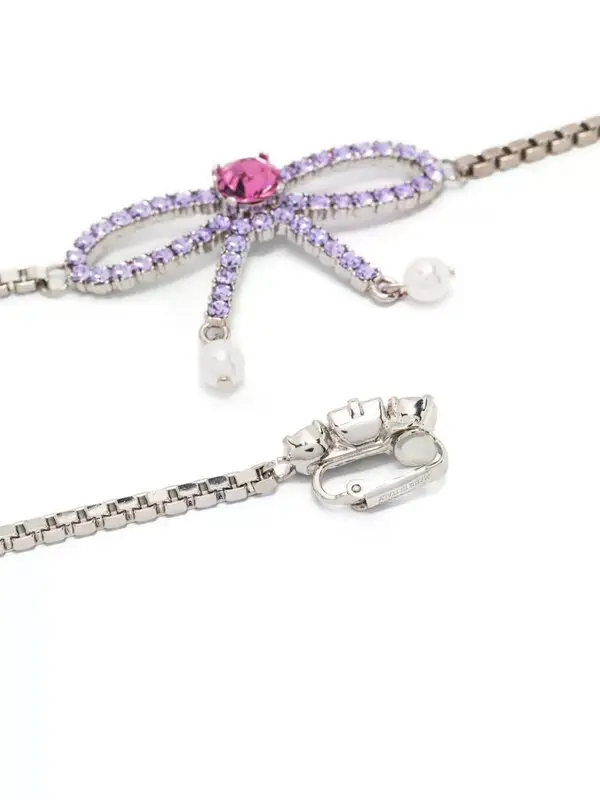 Dsquared2 Crystal-embellished Bow Clip-on Earring
