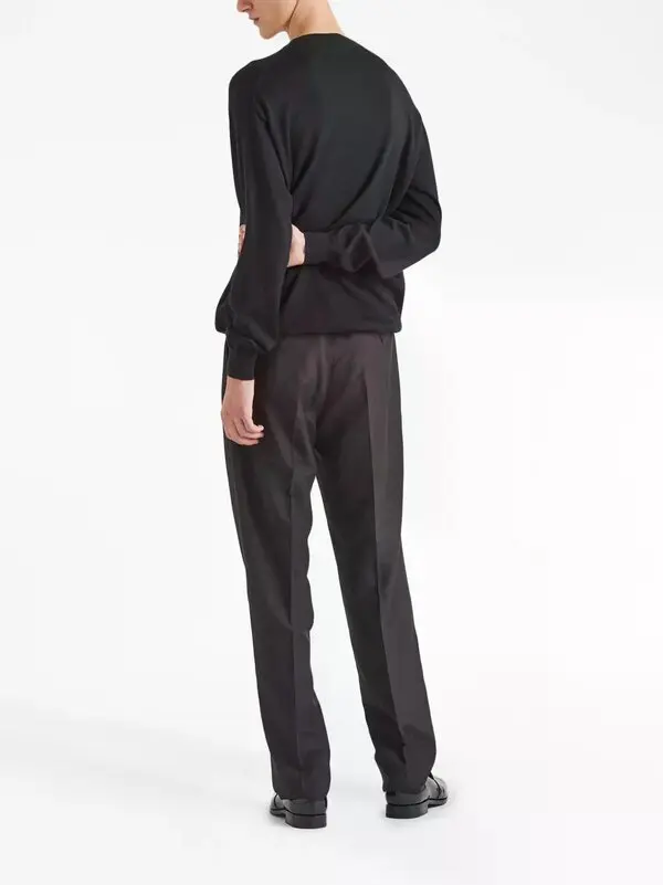 Prada Intarsia-logo Cashmere Jumper