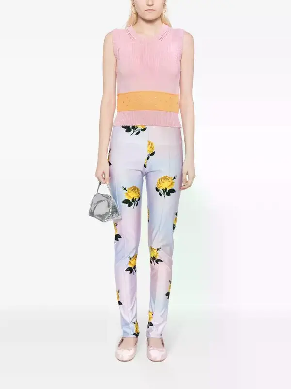 MERYLL ROGGE Floral-print Skinny Trousers