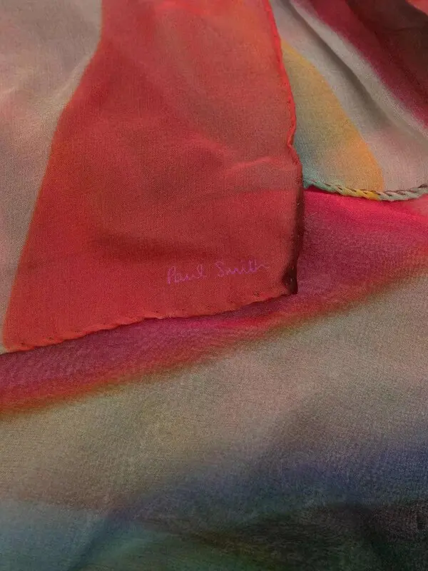 Paul Smith Silk Spray Swirl Scarf
