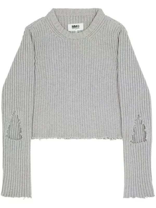MAISON MARGIELA Ribbed Cut-out Jumper