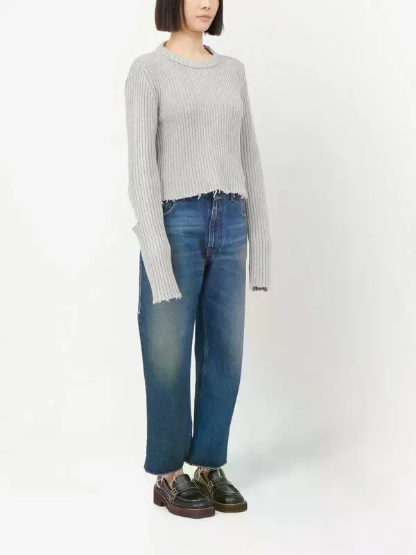 MAISON MARGIELA Ribbed Cut-out Jumper