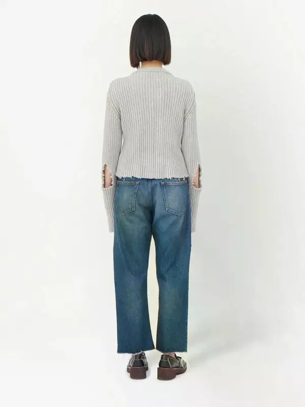 MAISON MARGIELA Ribbed Cut-out Jumper