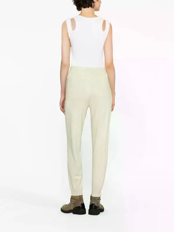MARANT ETOILE Drawstring Knitted Trousers - Neutrals