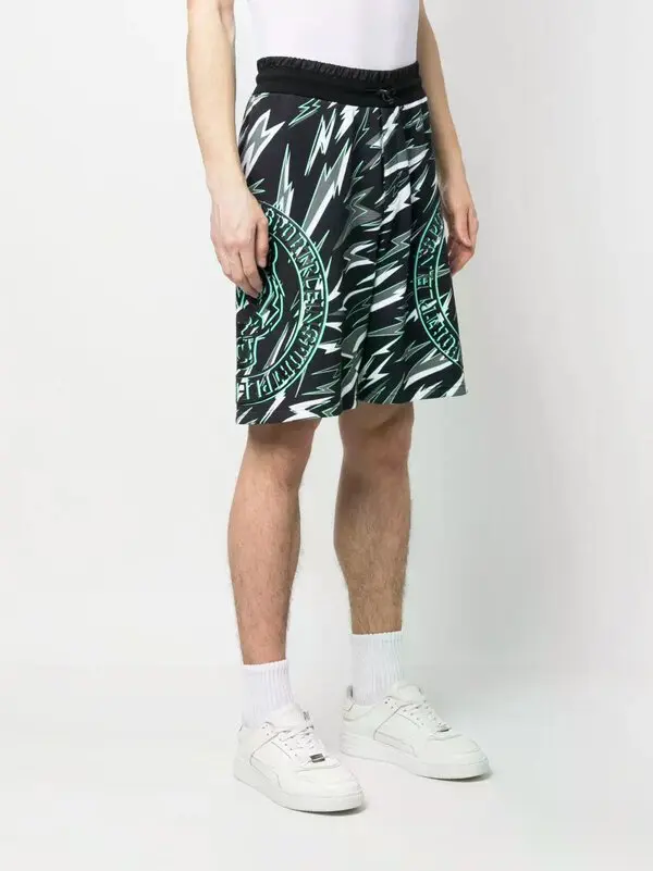 PLEIN SPORT Graphic Print Jogging Shorts