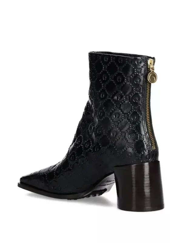 MARINE SERRE Embossed Ankle Boots