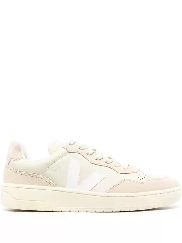 VEJA V-90 Panelled Low-top Suede Sneakers