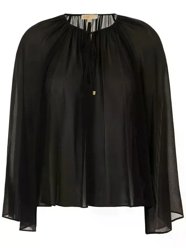 Michael Kors Georgette V-neck Blouse