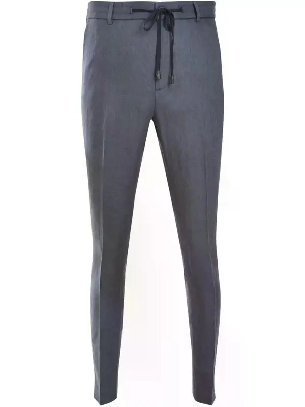 Peserico Tapered Drawstring Trousers - Grey