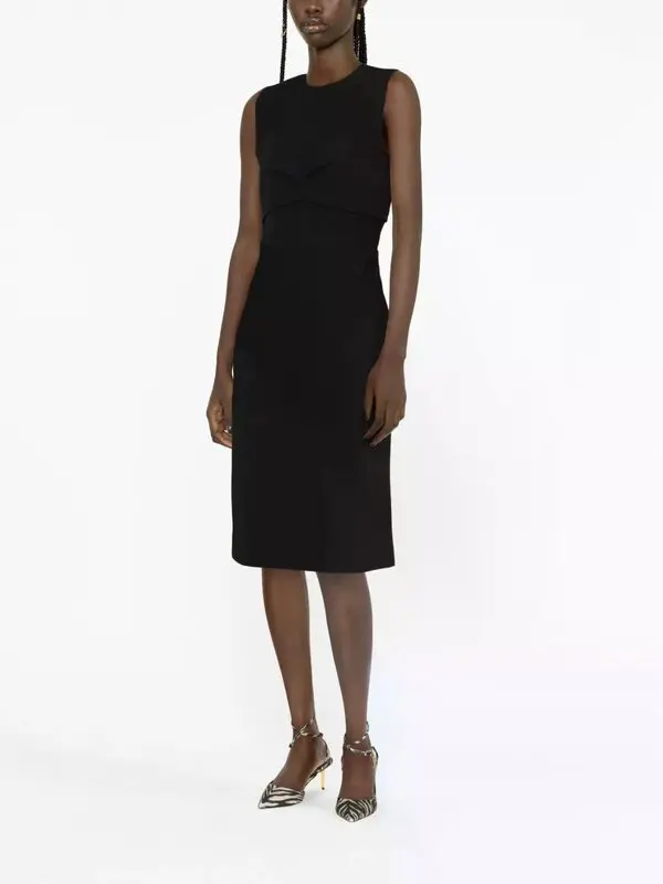 Sportmax Open Back Sleeveless Knee-length Dress