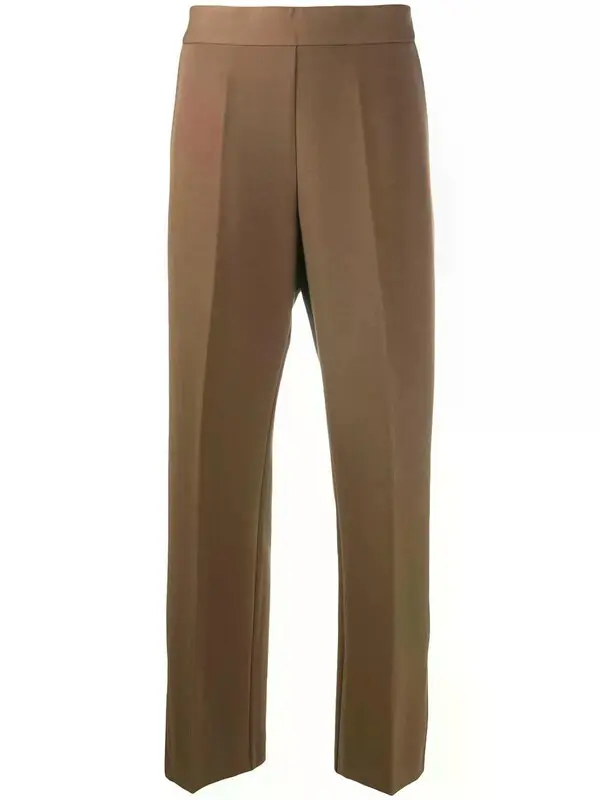 Altea High Waisted Cropped Trousers In Virgin Wool