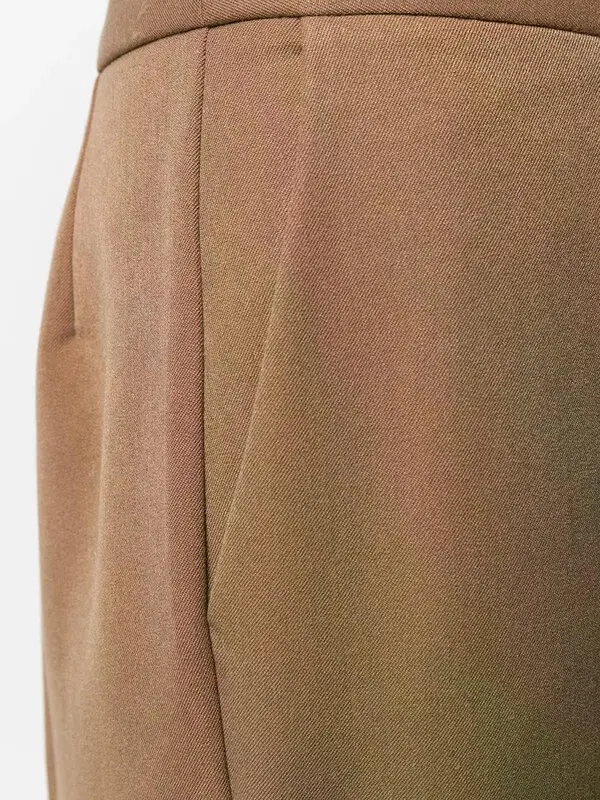 Altea High Waisted Cropped Trousers In Virgin Wool