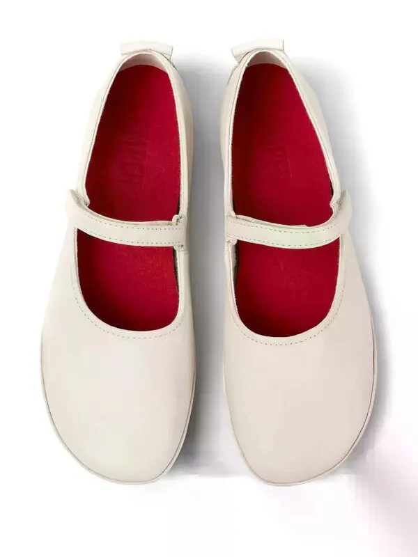 Camper Right Nina Leather Ballerina Shoes