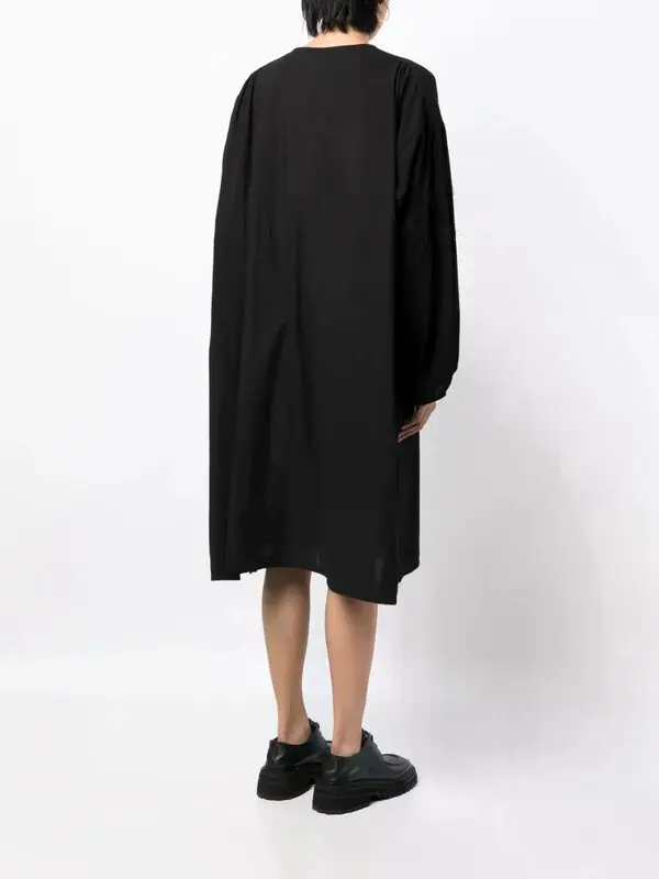 Y’s Cotton Embroidered Tunic Midi Dress