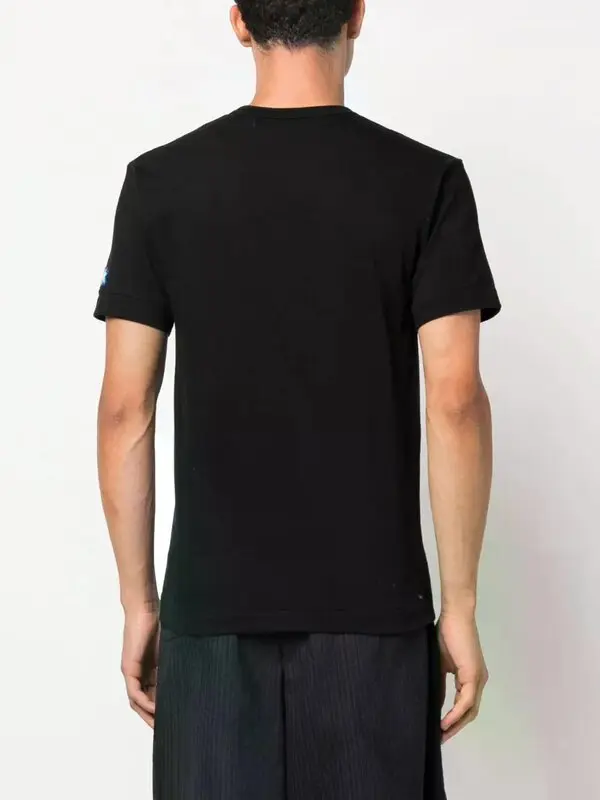 Play Comme Des Garcon Logo-patch Cotton T-shirt