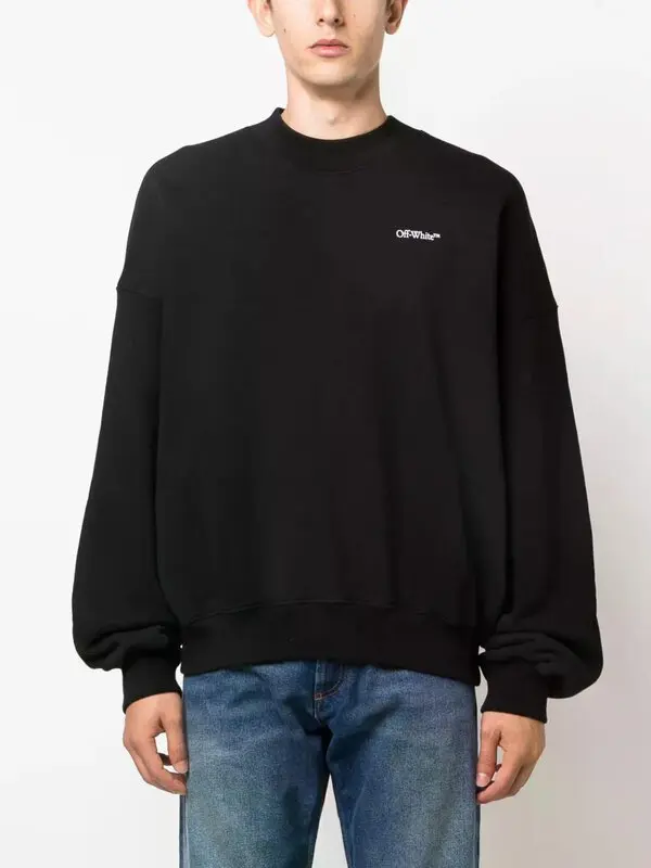 Off-White Arrow-print Cotton Sweatshirt