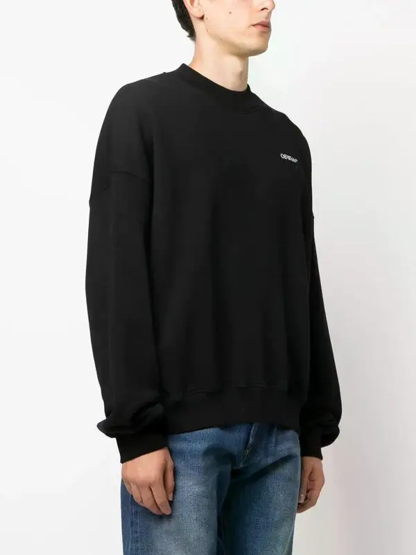 Off-White Arrow-print Cotton Sweatshirt