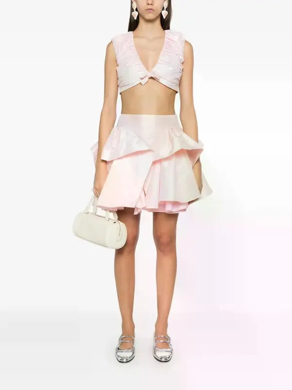 Viktor & Rolf Ruffled Mini Skirt - Peach