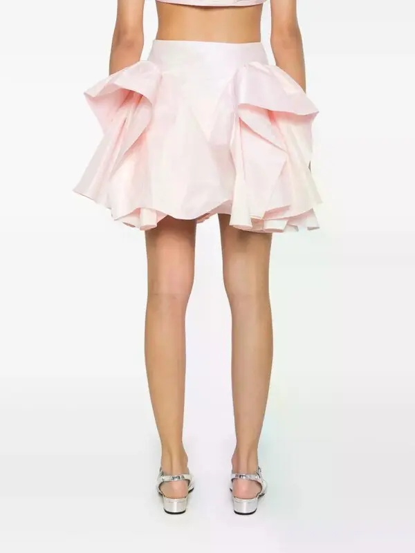 Viktor & Rolf Ruffled Mini Skirt - Peach
