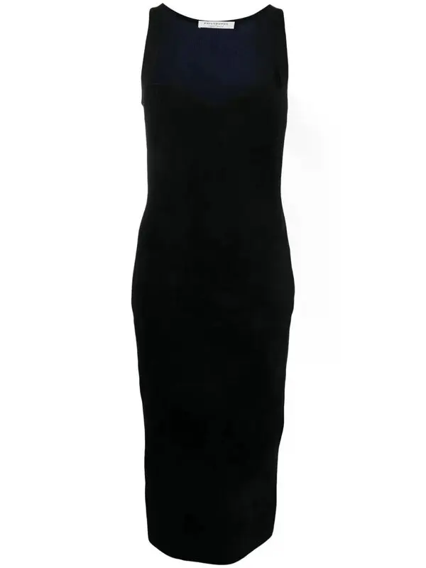 Philosophy Di Lorenzo Serafini Sweetheart Neck Sleeveless Dress - Black