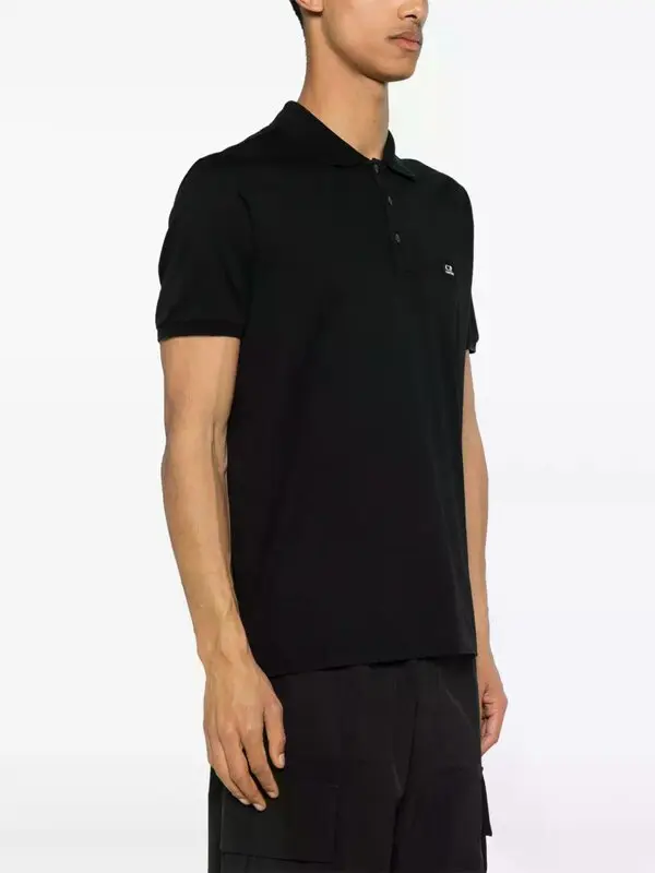 C.P. COMPANY Logo-appliqué Polo Shirt