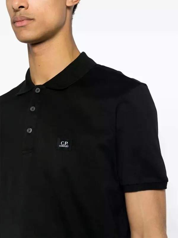 C.P. COMPANY Logo-appliqué Polo Shirt