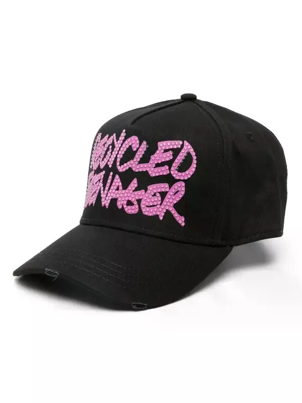 Dsquared2 Logo Appliqué Baseball Cap - Black